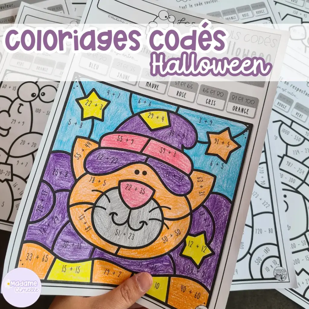 Coloriages codés : Halloween | Madame CCmelle