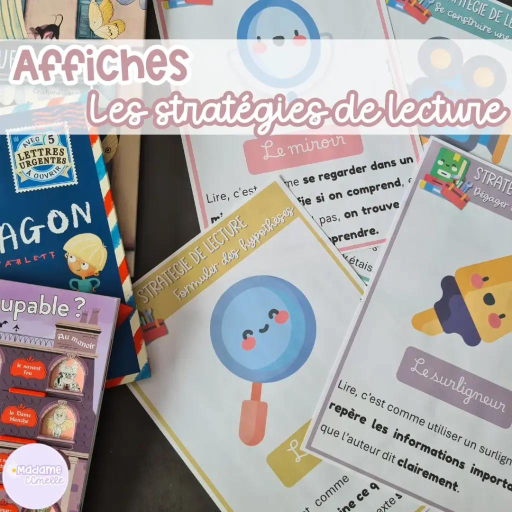Affiches : stratégies de lecture | Madame CCmelle